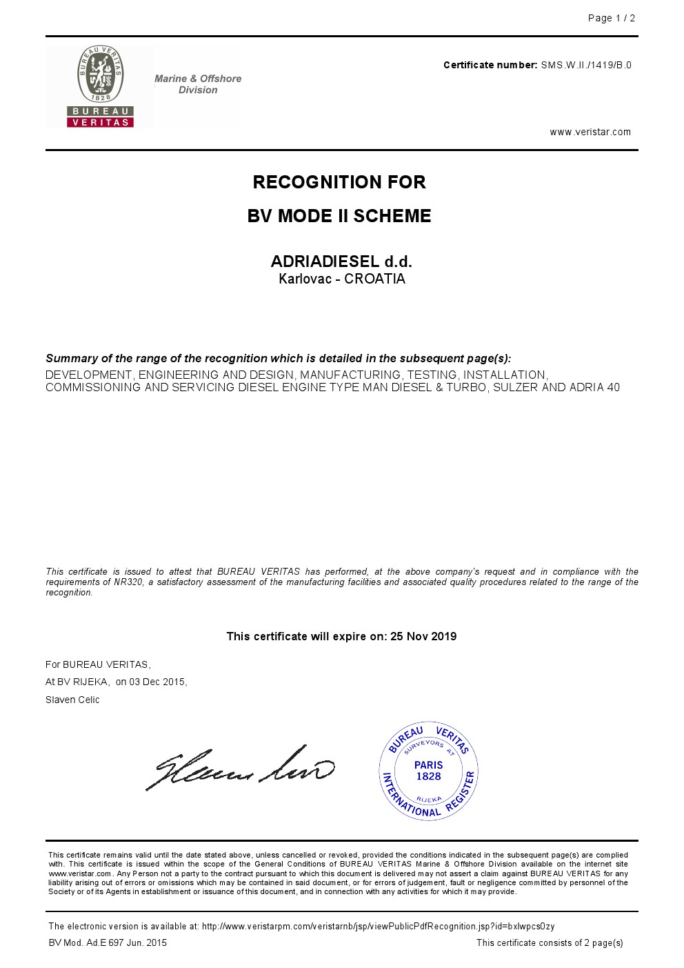 Adriadiesel d.d. - Osiguranje kvalitete